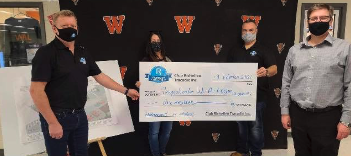 Remise de don – Club Richelieu de Tracadie